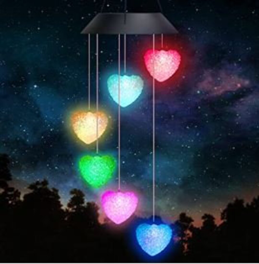 Heart Solar Lights Color Changing Solar Lights Ball Solar - Etsy