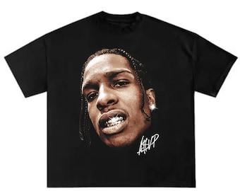 Asap Rocky Testing T-shirt, Asap Rocky Shirt, Box Logo T-shirt, Hip Hop ...