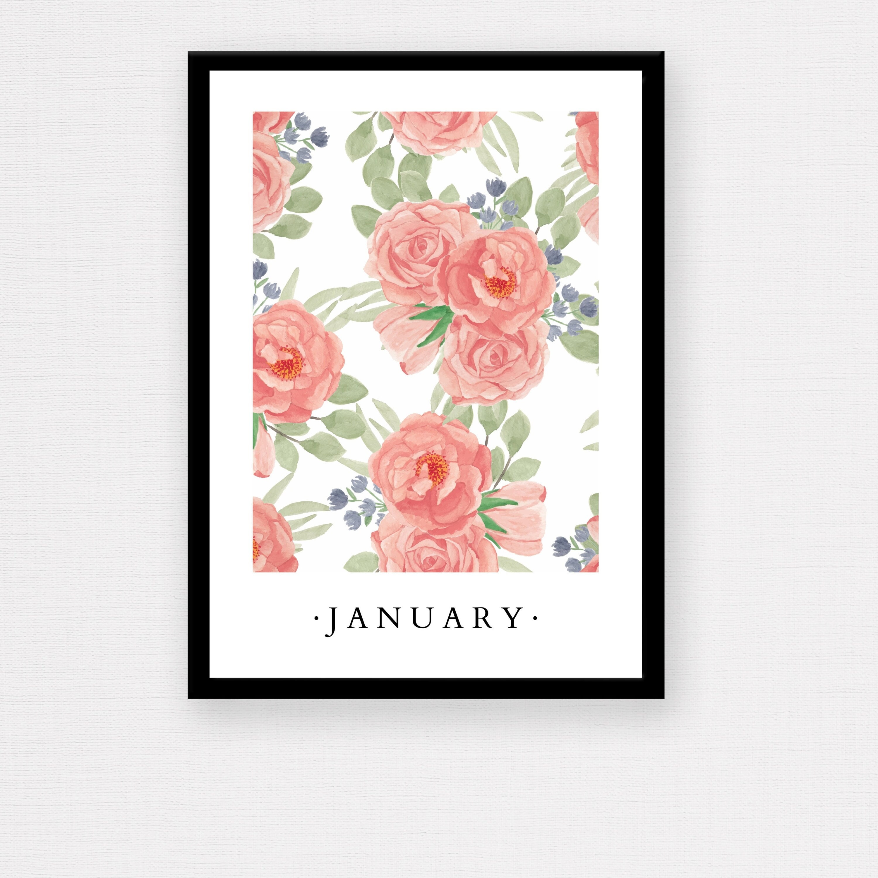 January Printable Poster - Etsy