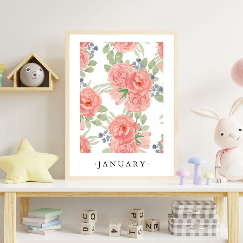 January Printable Poster - Etsy