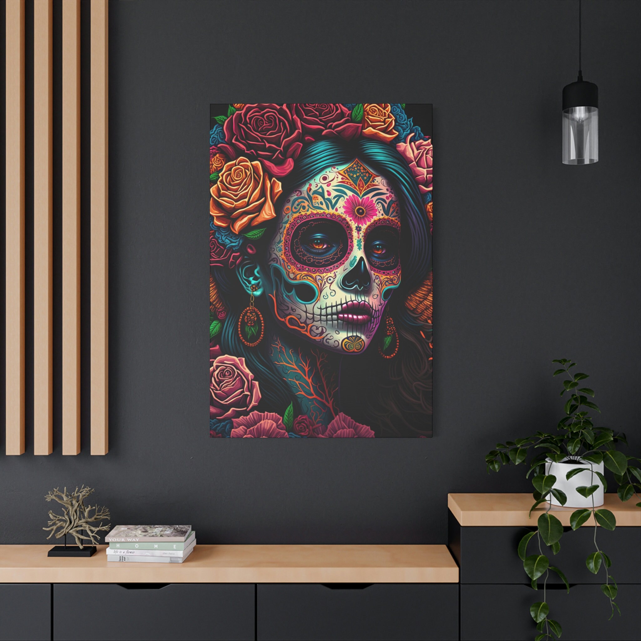 Day of the Dead Mexican Catrina Poster, Mexico Catrina Sugar Skull Girl ...
