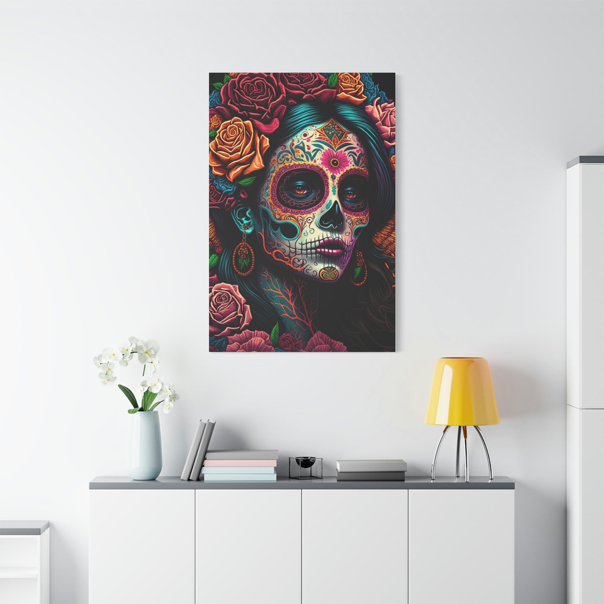 Day of the Dead Mexican Catrina Poster, Mexico Catrina Sugar Skull Girl ...