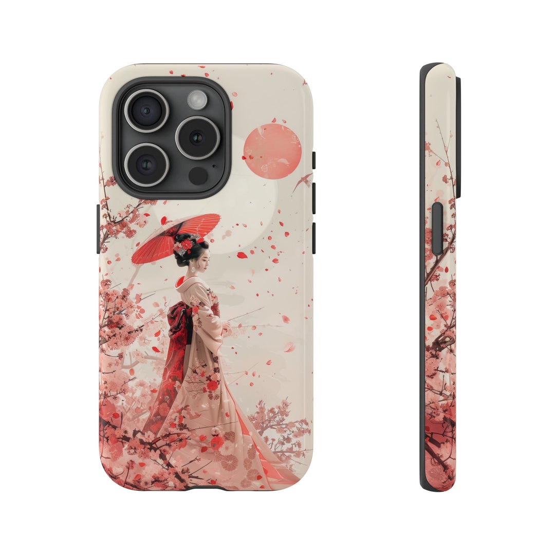 Japanese Geisha Phone Case - Etsy UK