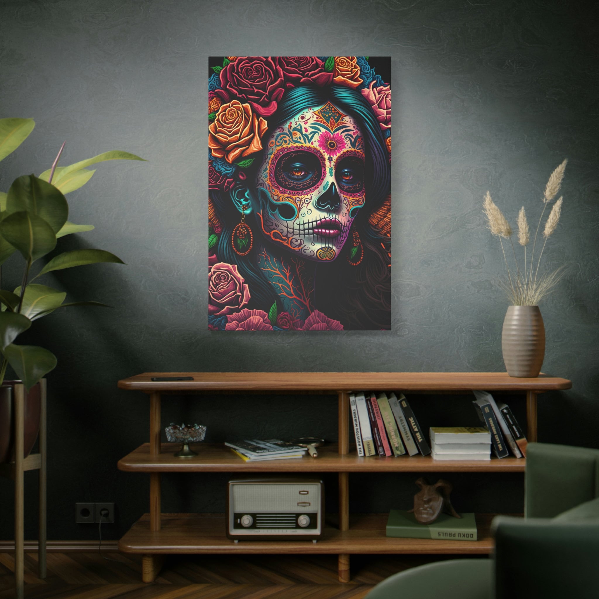 Day of the Dead Mexican Catrina Poster, Mexico Catrina Sugar Skull Girl ...