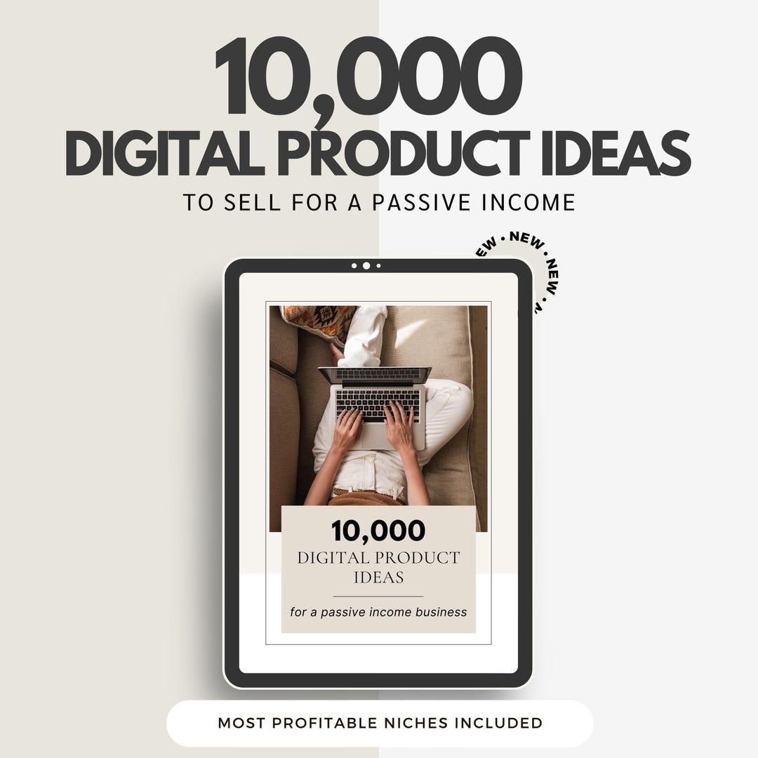 10,000 Digital Products Ideas That Sell for Passive Income - Etsy ...