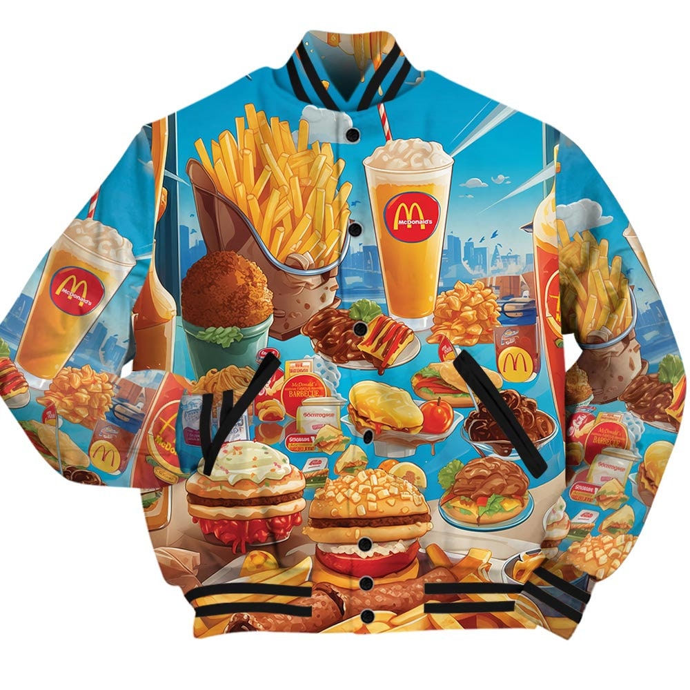 Fast Food Hawaiian Shirt, Fast Food 3D For Men And Women, Fast Food ...