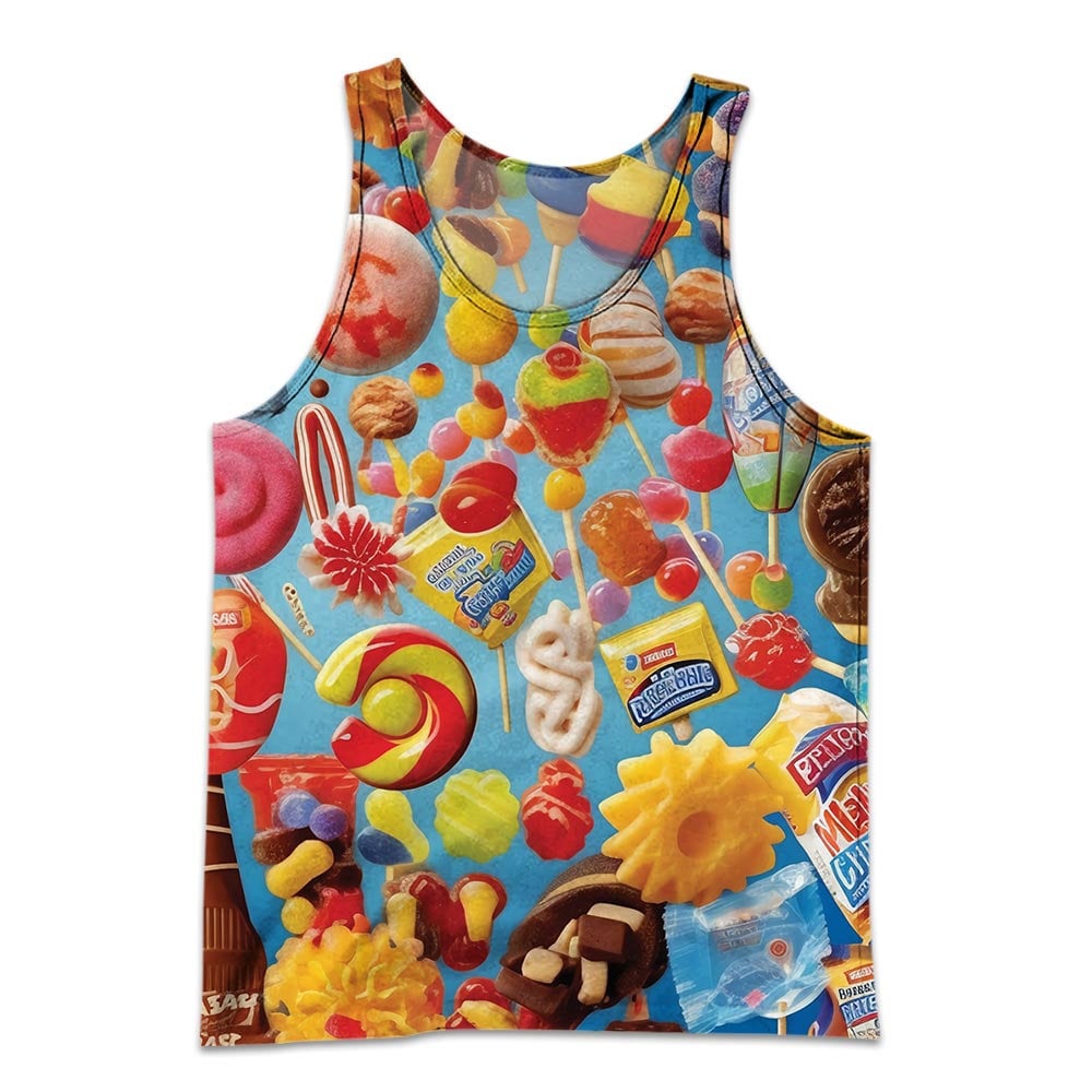 Candy Hawaiian Shirt, Candy Sweet 3D For Men And Women, Candy Beach ...