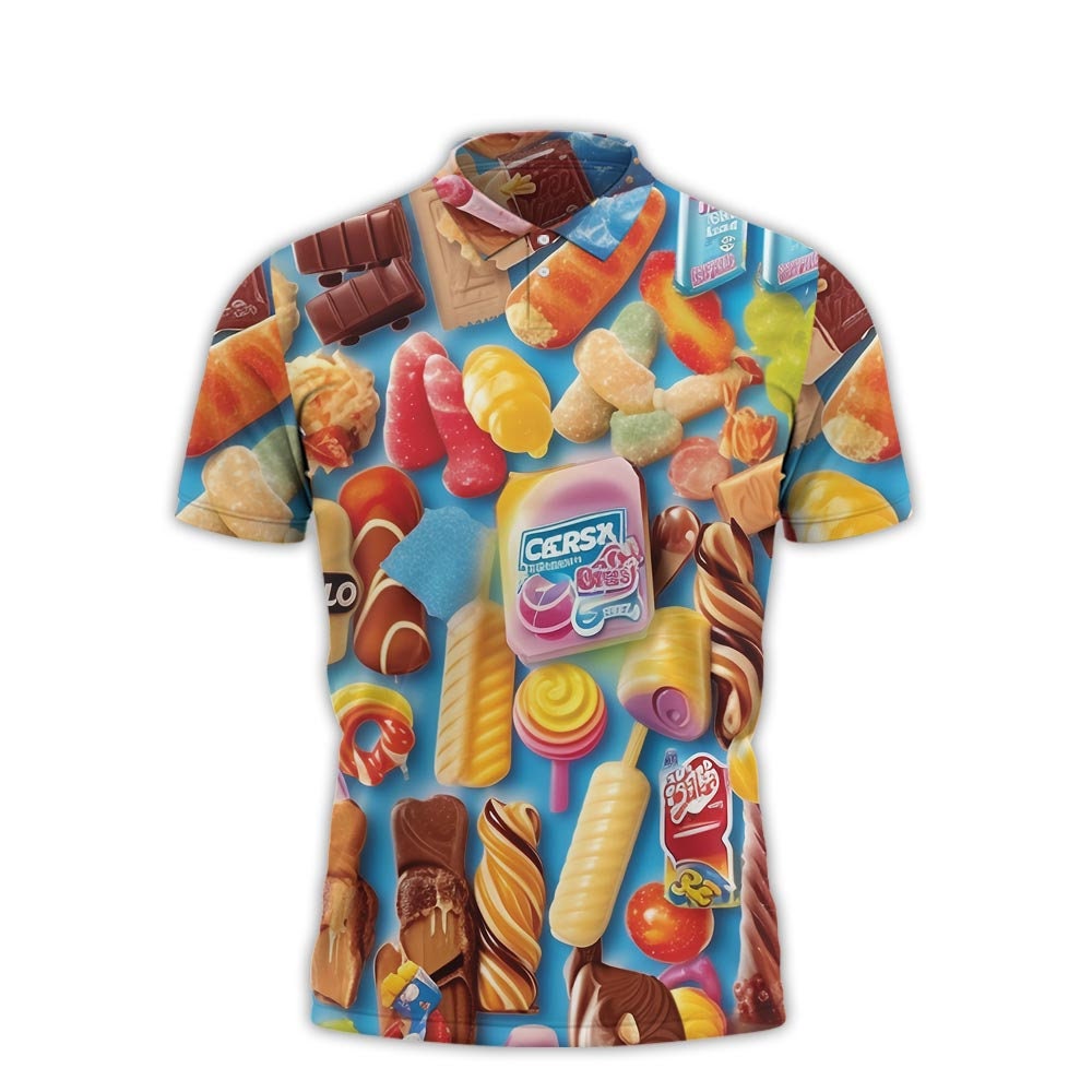 Candy Hawaiian Shirt, Candy Sweet 3D For Men And Women, Candy Beach ...