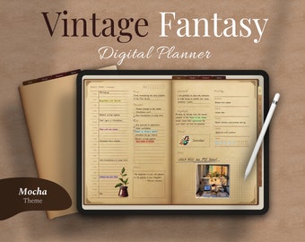 2024 2023 Vintage Digital Planner Undated Planner Journal Tracker ...