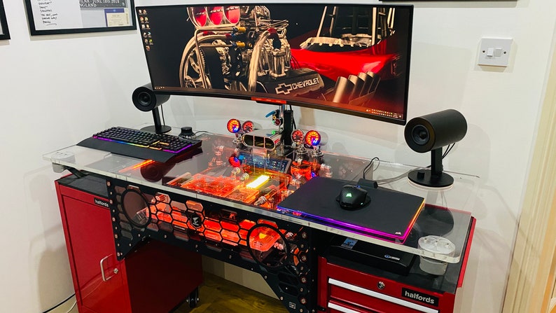 Custom Computer Built Into Desk - Etsy