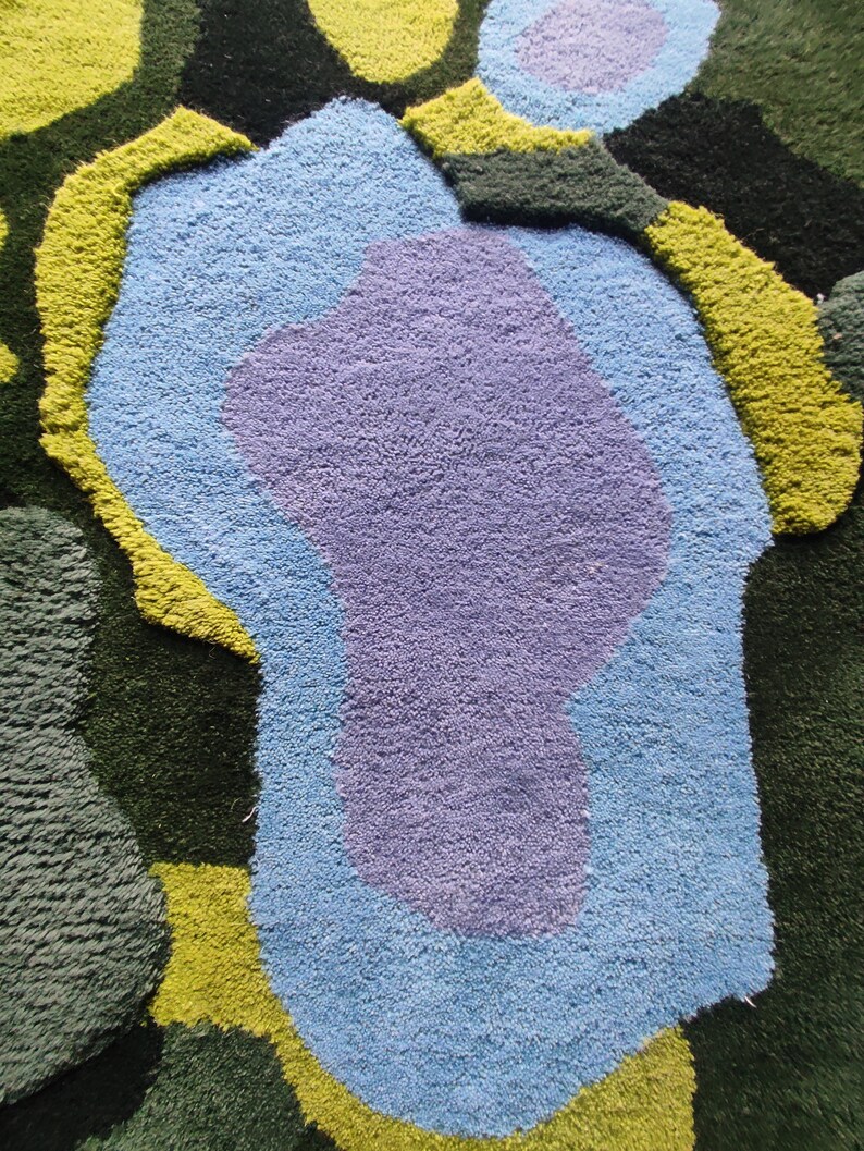 Tranquil Wilderness Miniature: 2x3 New Zealand Wool Rug by Lion Rug - Etsy