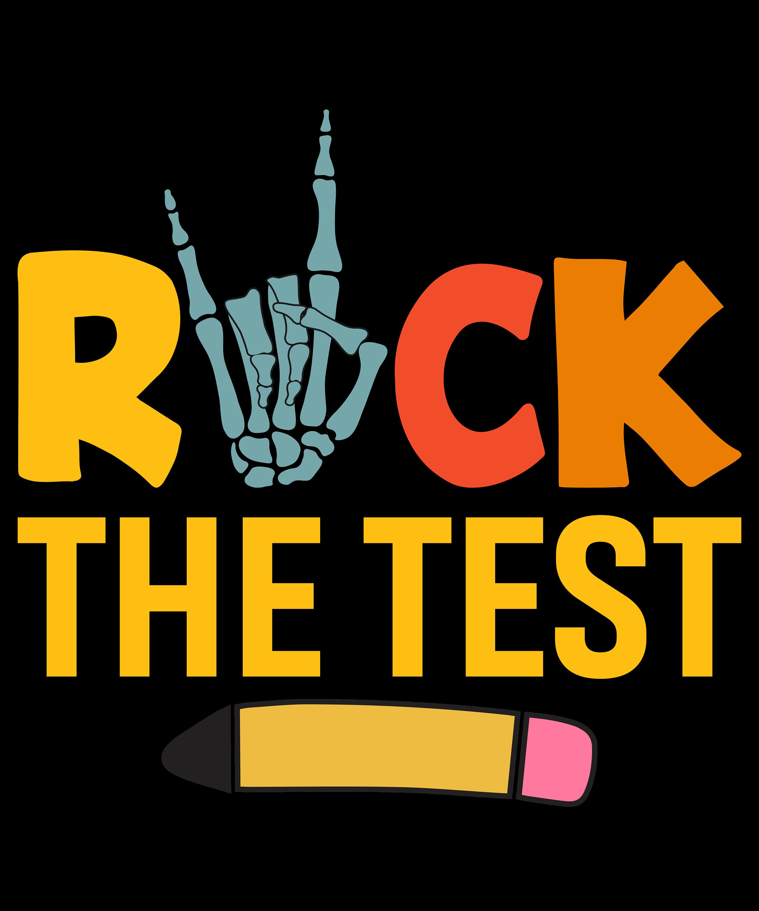 Rock the Test SVG Teacher Svg Testing Svgretro - Etsy