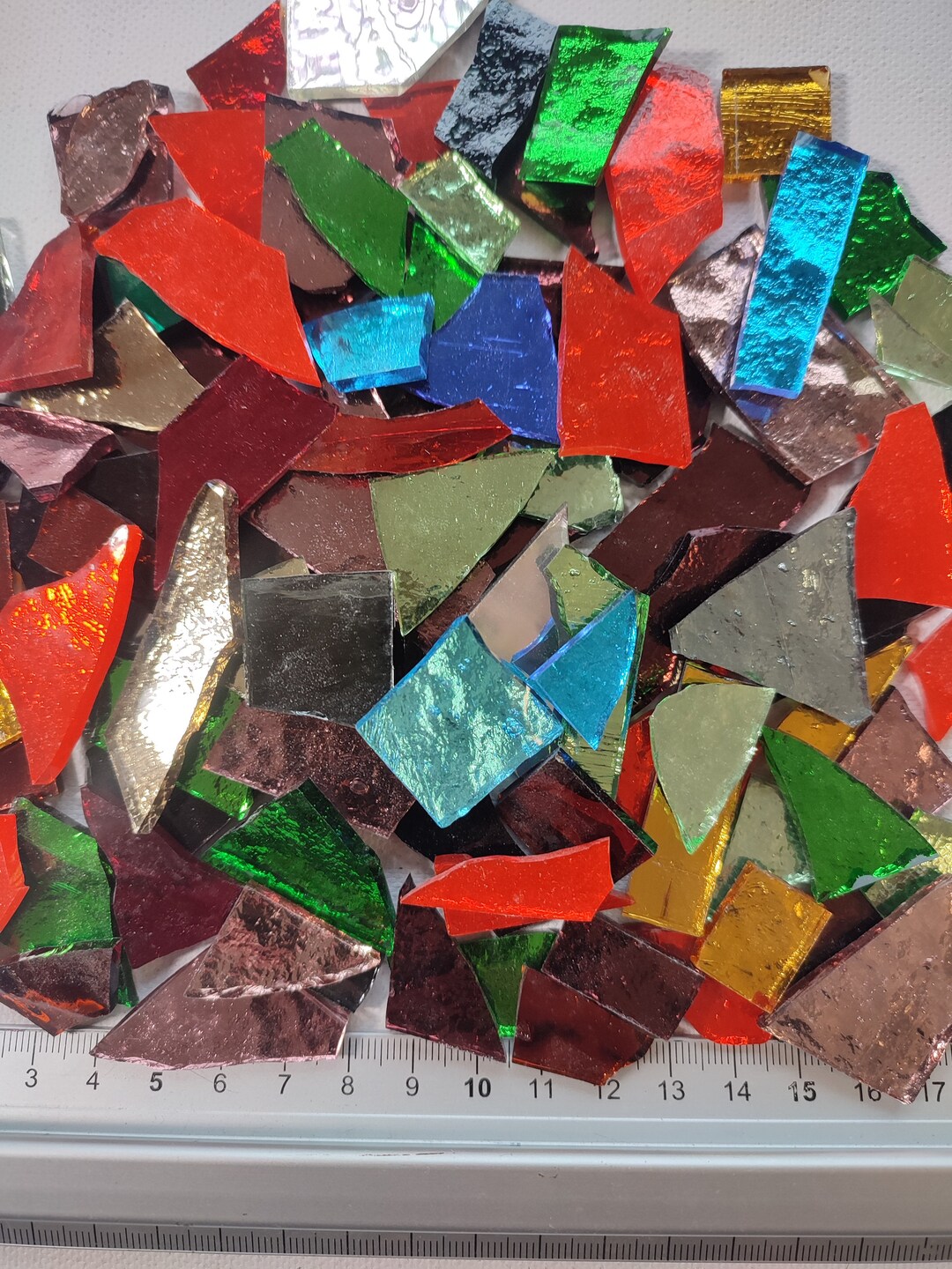 HARLEQUIN RAINBOW Mix. Irregular "opus Palladianum" Cut Mirrored ...