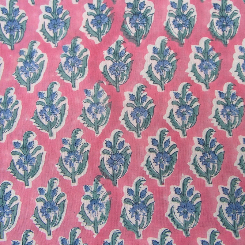 Indian Block Print Fabric - Etsy