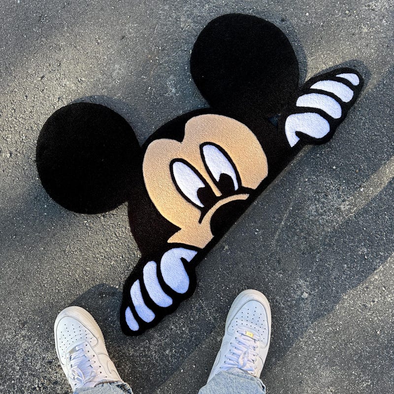 Mickey Mouse Rug - Etsy