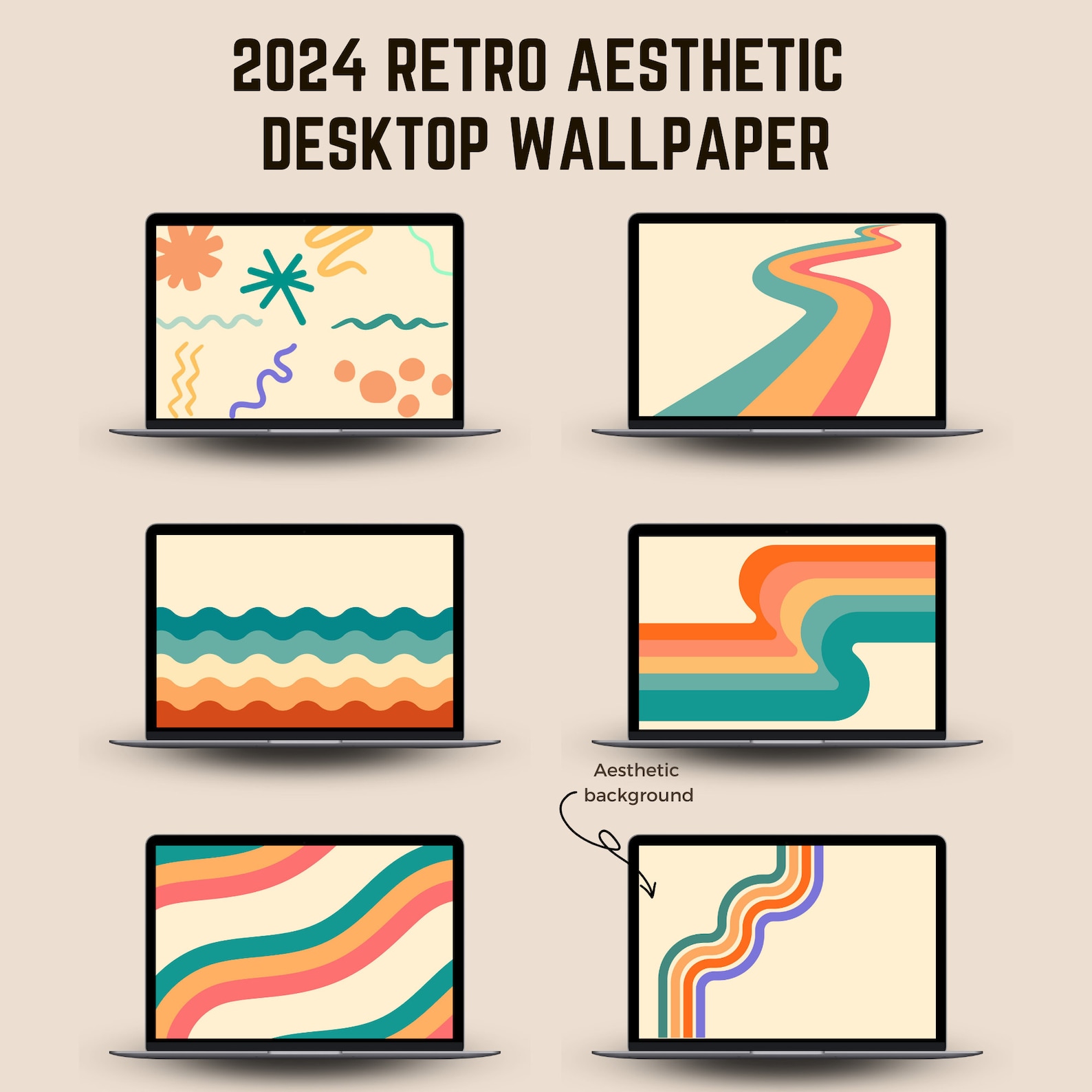 Retro Aesthetic Wallpaper, Minimalist Wallpaper, Aesthetic Desktop ...