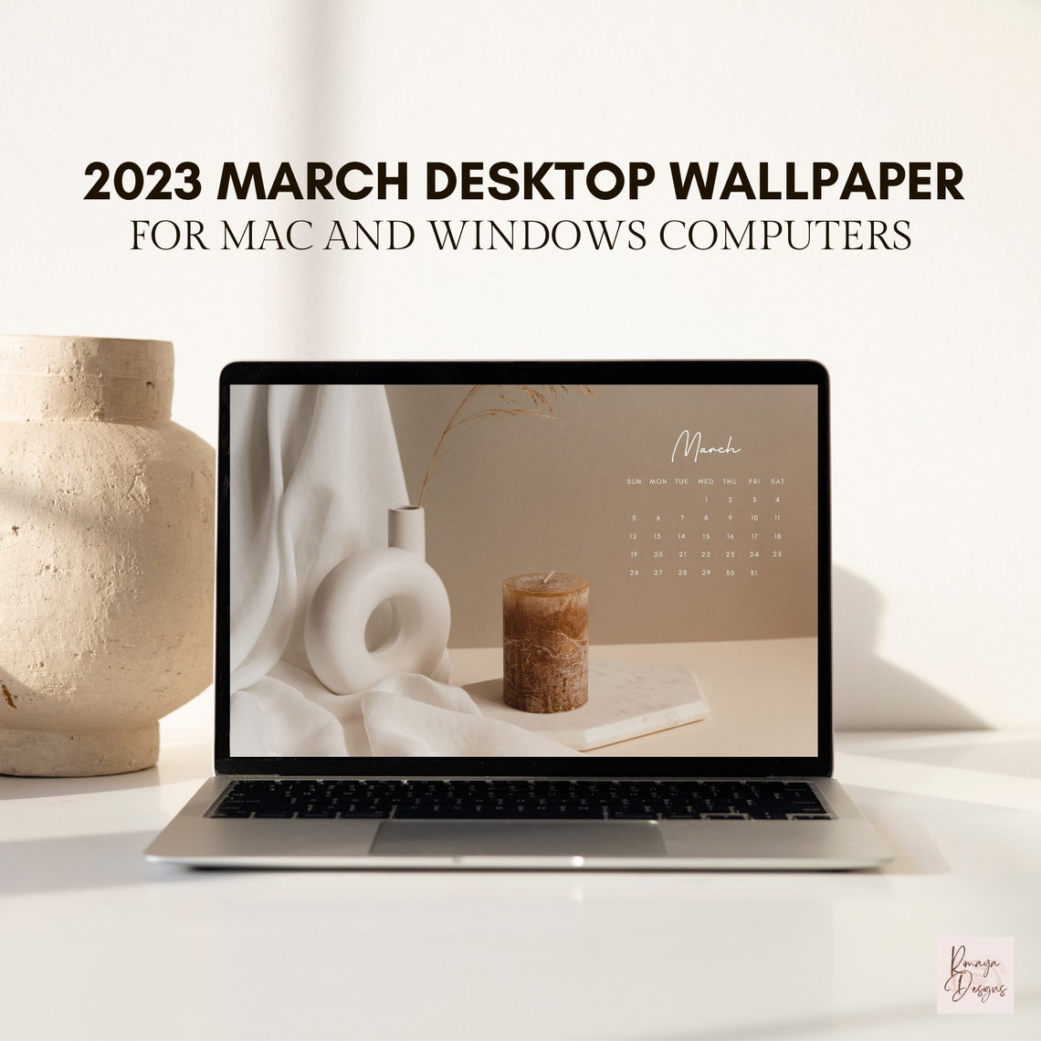 March 2023 Desktop Wallpaper, 2023 Calendar, Mac and Windows Desktop ...