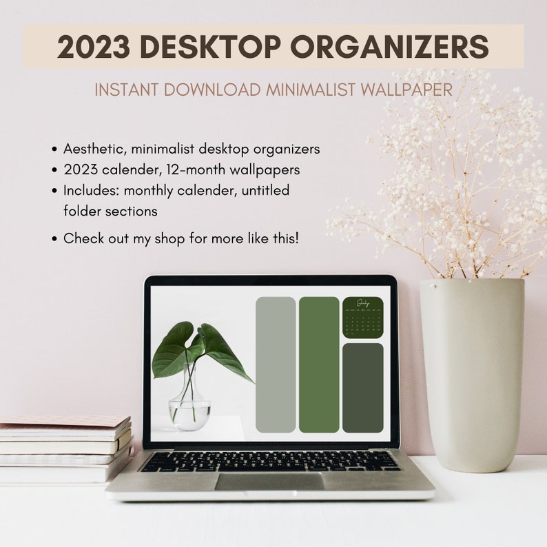 2023 Desktop Wallpaper, 2023 Organizer With Calendar, Mac Windows ...