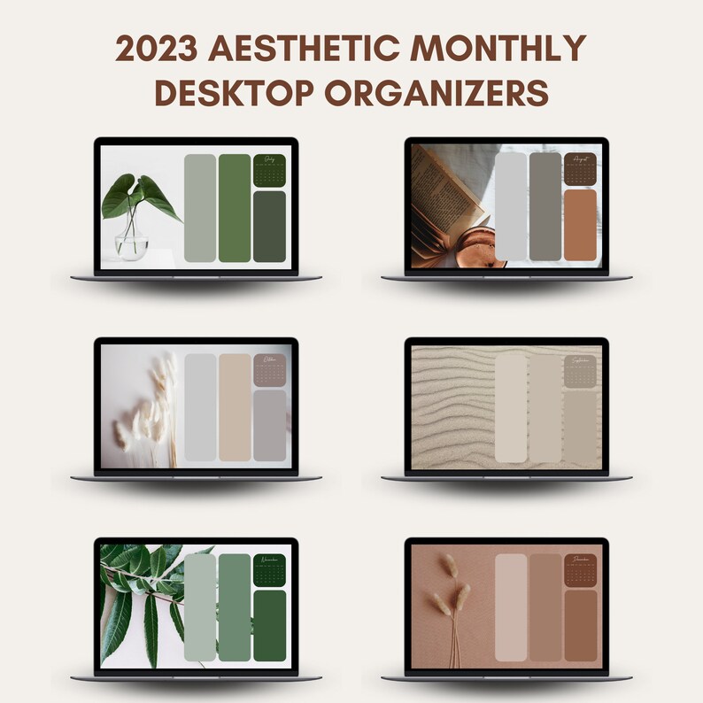 2023 Desktop Wallpaper 2023 Organizer With Calendar Mac - Etsy
