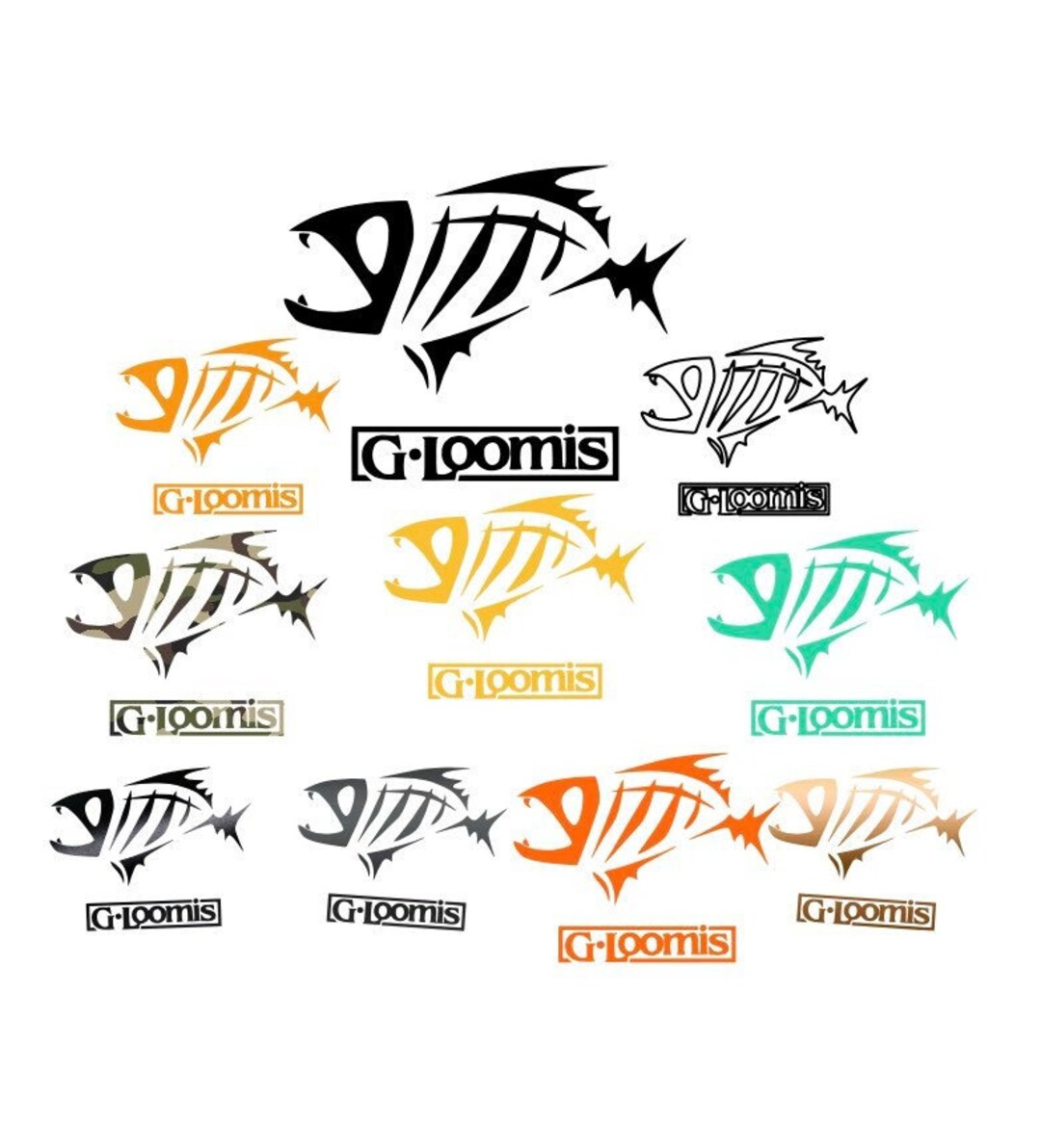 G-loomis Vinyl Sticker Fly Fishing Fish Logo Decal Rods Reel - Etsy