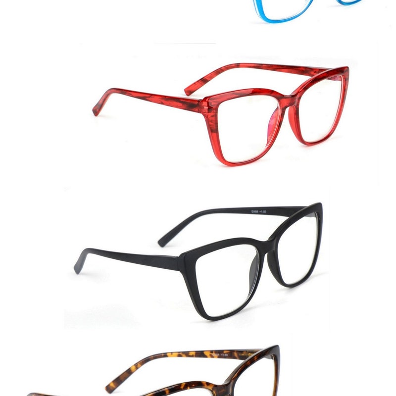 Grey Cat Eye Reading Glasses - Etsy UK