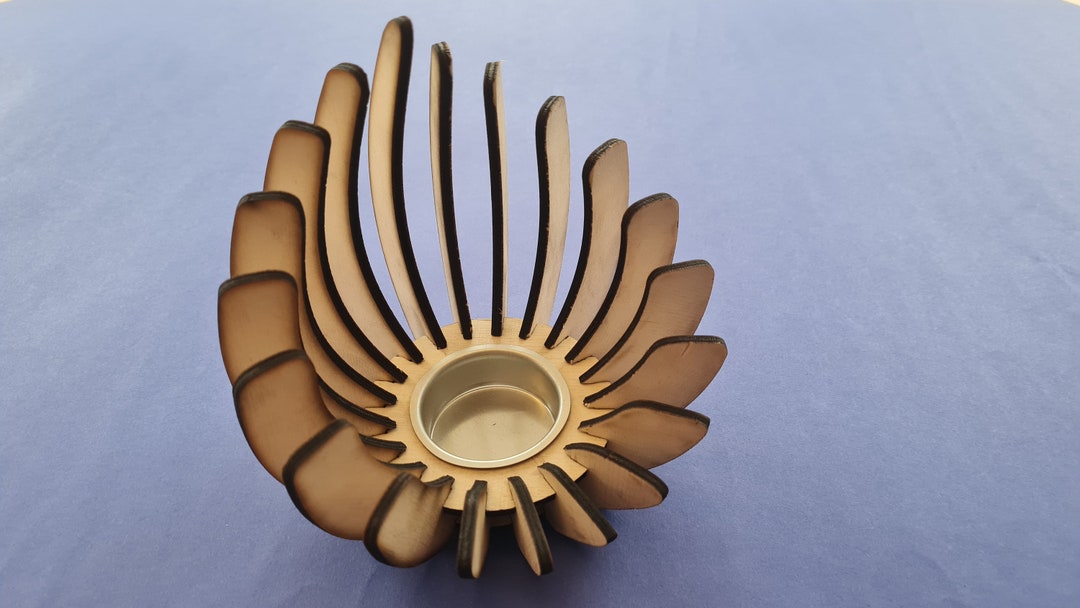 Tealight Holder Laser Cut Candle Holder DXF Lamp File Vector Plan Laser ...