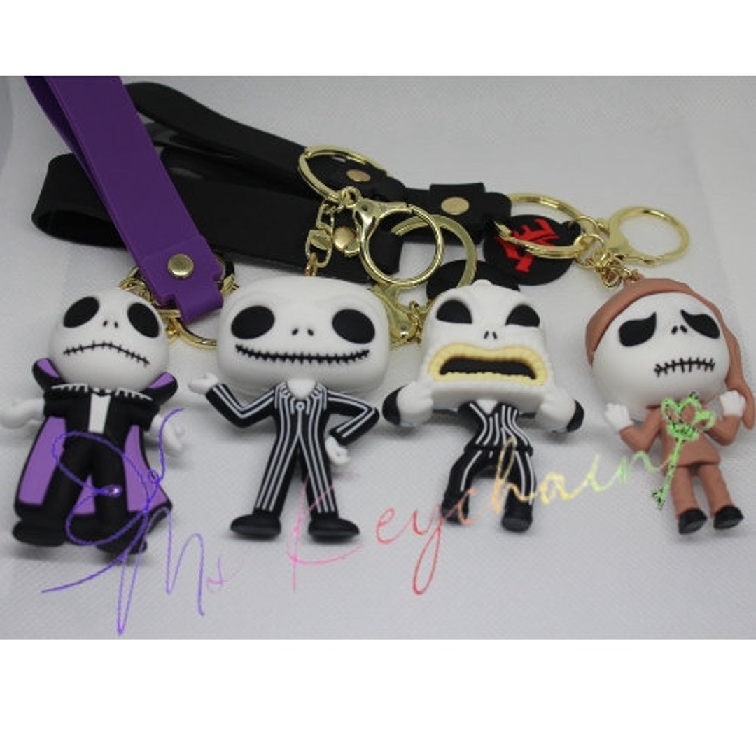 3D Jack the Skeleton King Wrist Strap Keychain - Etsy