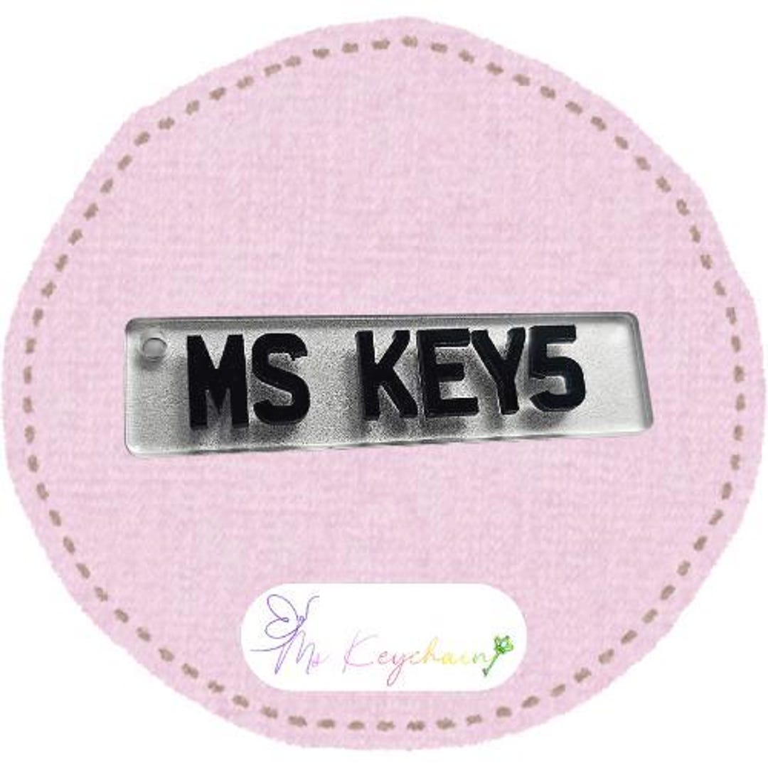 Handmade Custom UK 3D 4D Personalised Number Car Plate Letter Name - Etsy