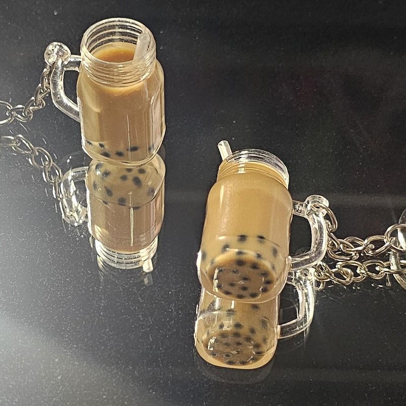 Boba Tea Keychain - Etsy