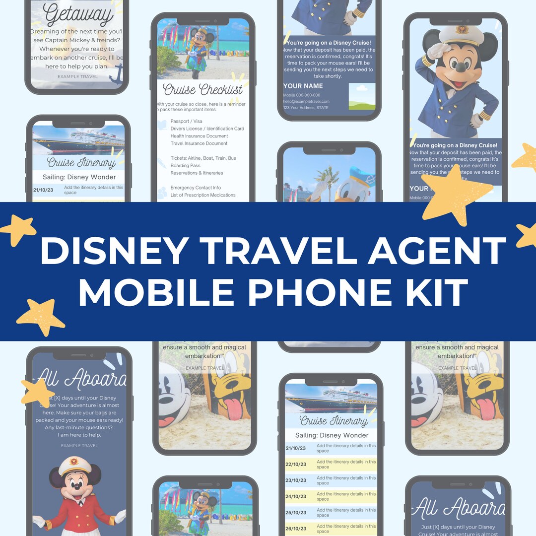 DCL Travel Agent Textable Cards: Cruise Itinerary Templates (canva ...