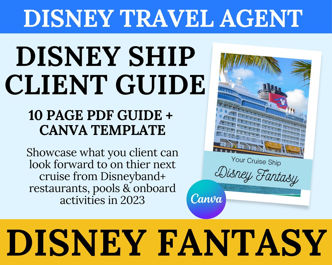 DCL Fantasy Cruise Guide Template: Travel Agent Planner (canva, PDF) - Etsy