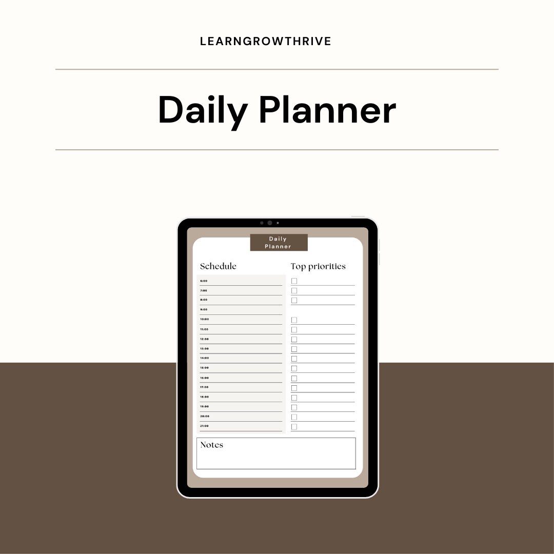 Time Management Toolkit, Daily Planner, Time Blocking, Goal Setting, to ...