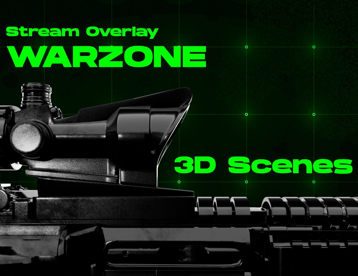 Warzone Animated Stream Overlay Package Twitch Youtube Call of Duty ...