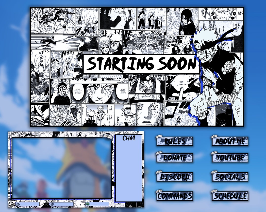 Buy Animated Pack Overlay Stream Naruto for Twitch and Youtube Online ...