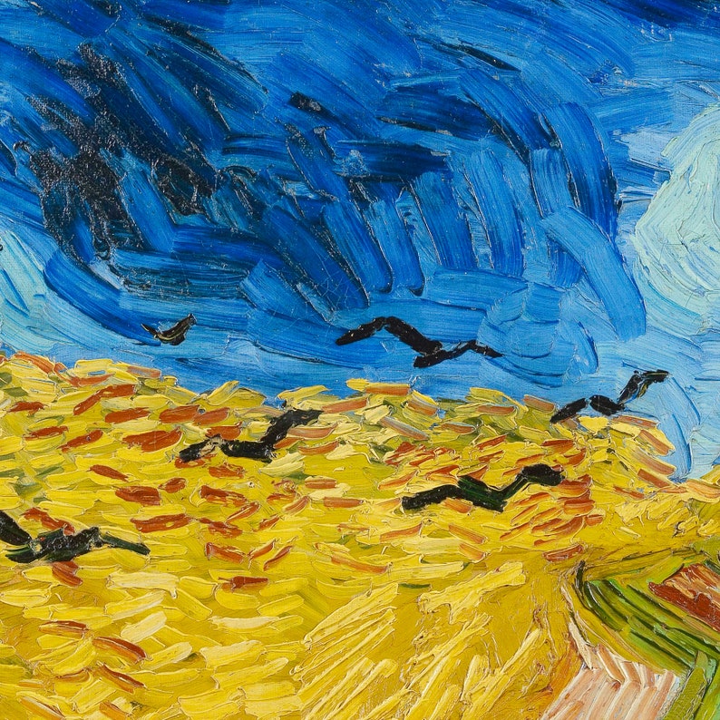 Cornfield With Crows by Vincent Van Gogh, a High Quality Printable Fine ...