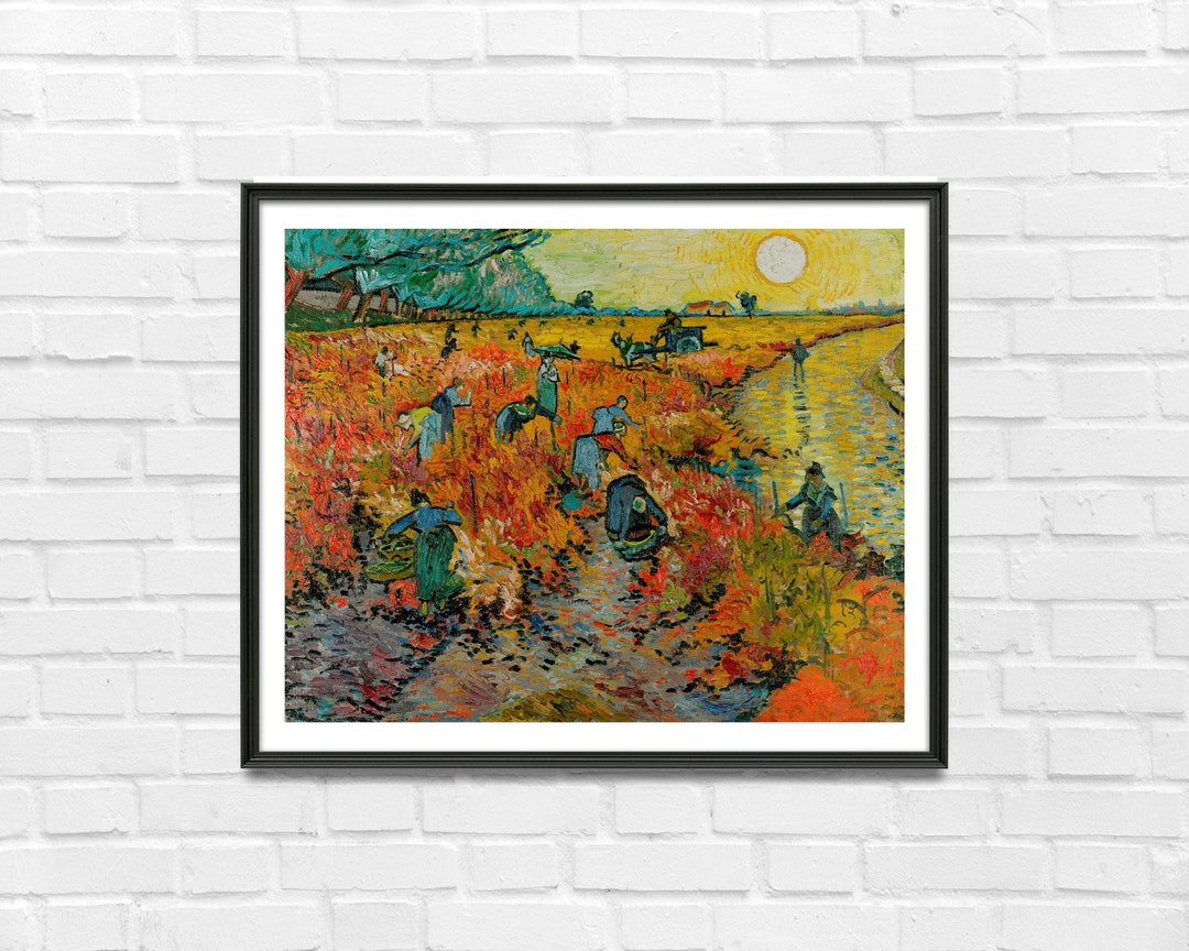 The Red Vineyard at Arles by Vincent Van Gogh, a High Quality Printable ...