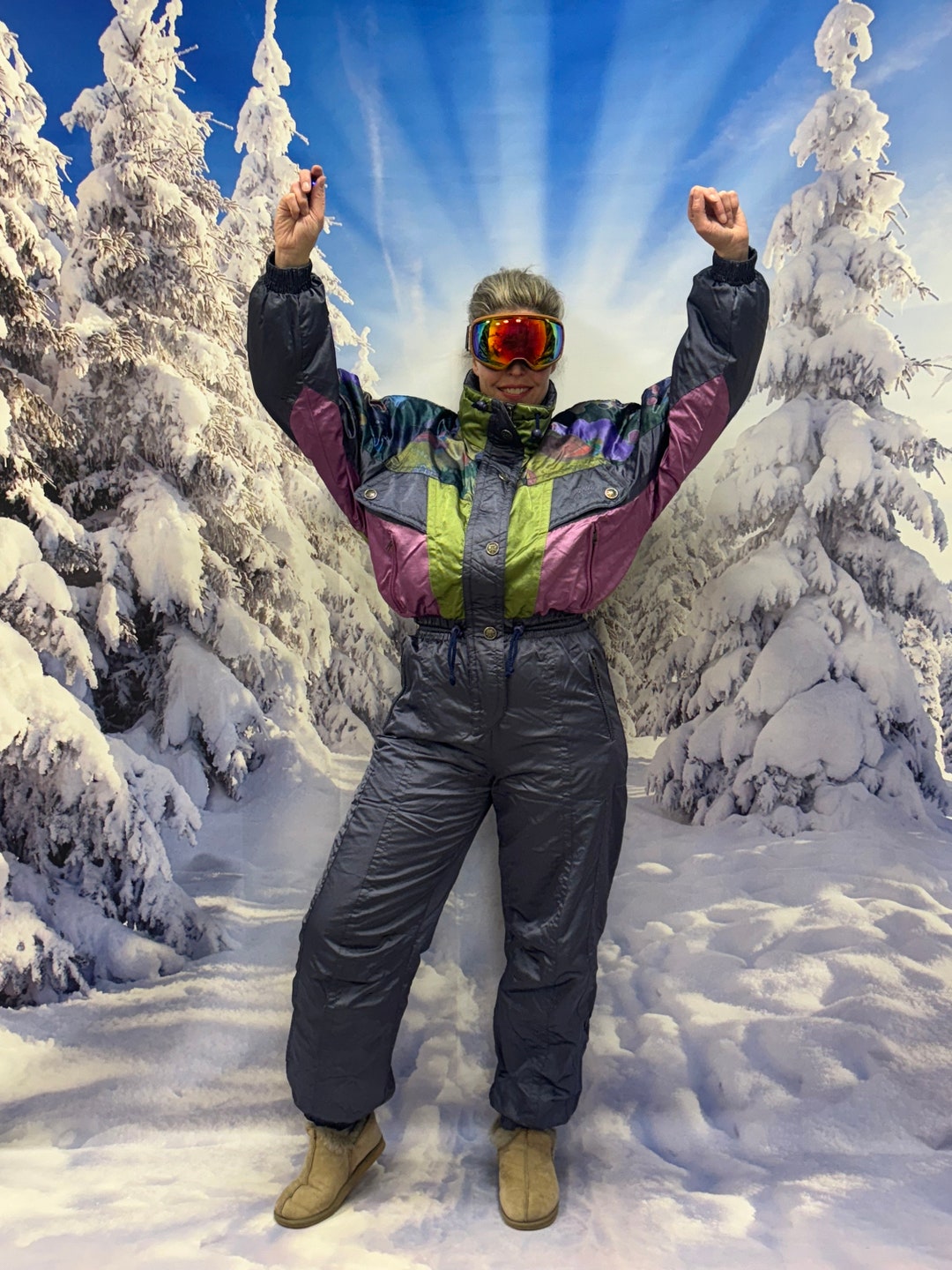 Shiny Ski Suit Ninety Eight - Etsy