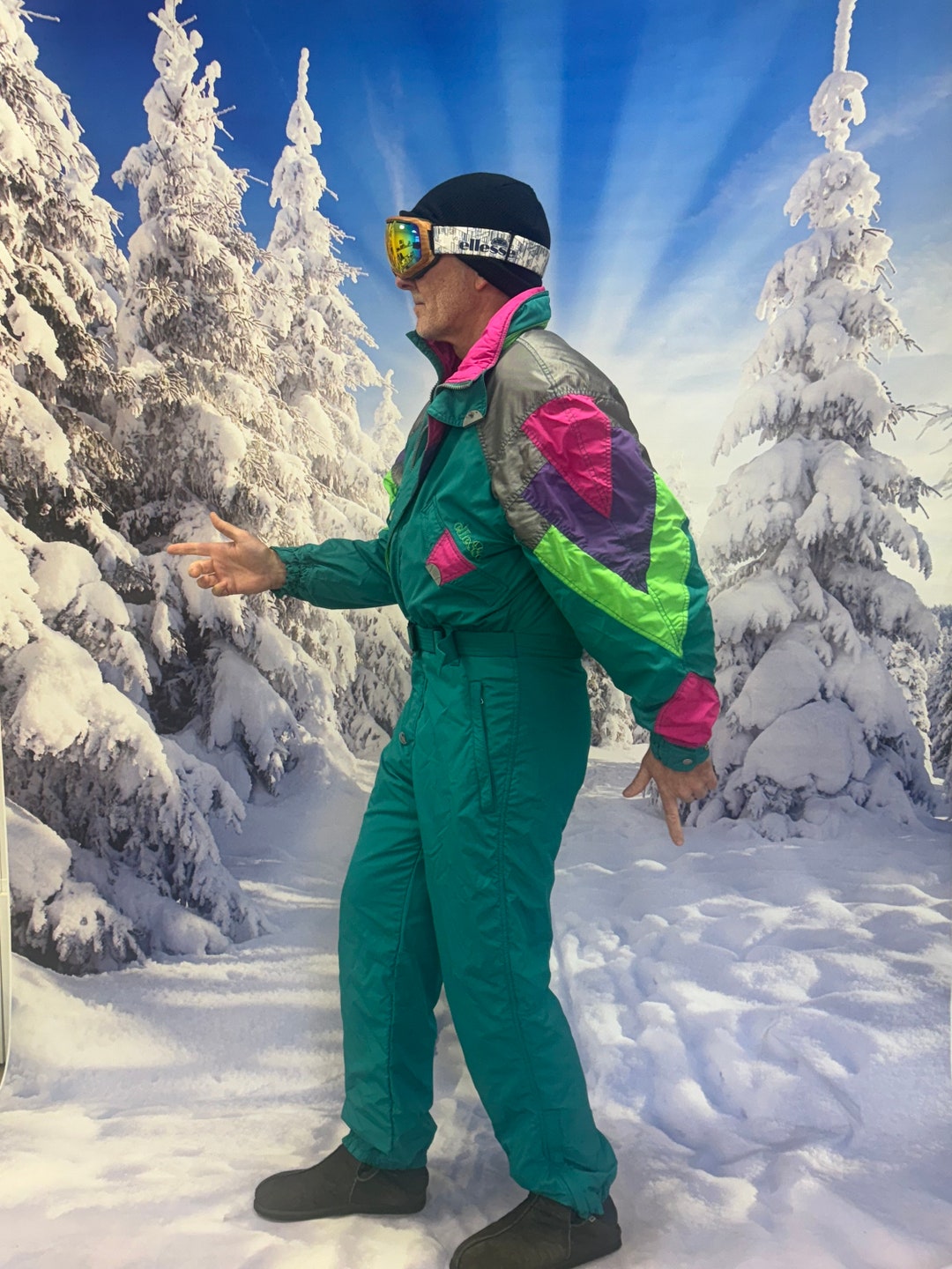 Turquoise Ski Suit Ellesse - Etsy