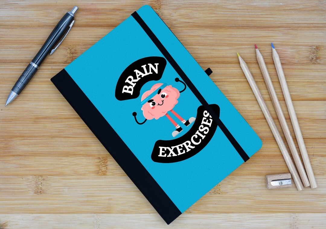 Brain Exercise – Fun A5 Sized Lined Paper Scrapbook – Novelty Idea for ...