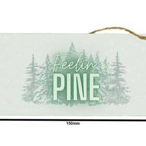 Feeling Pine – Winter Themed Plywood Hanging Room Sign for Home (smlsgn ...