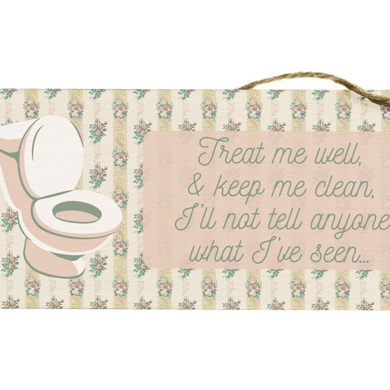 Keep the Toilet Clean Signs - Etsy UK
