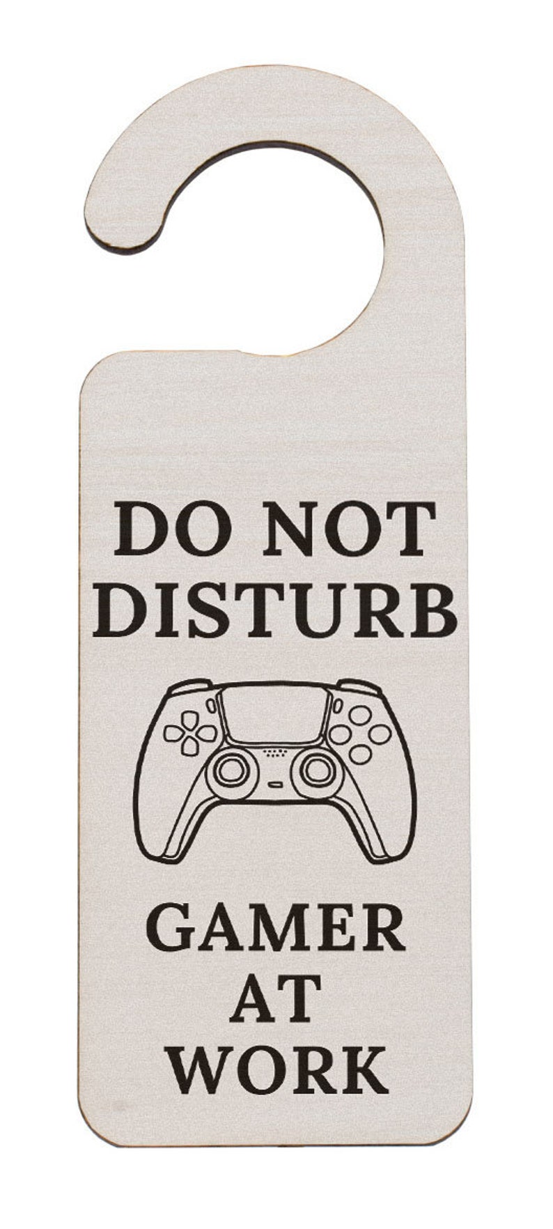Do Not Disturb Gamer at Work – Plywood Door Handle Hanger – Game Room ...