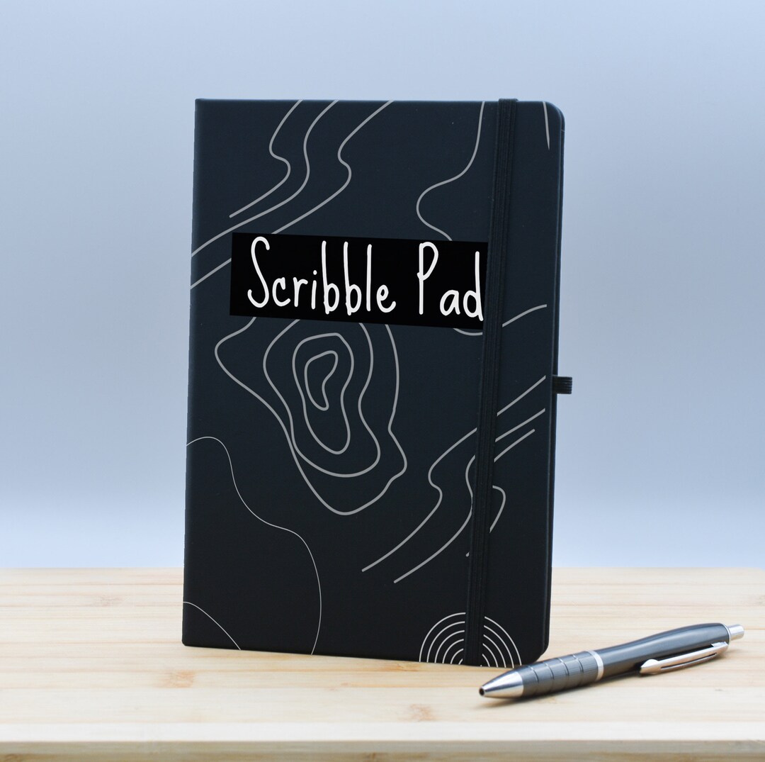 Scribble Pad - A5 Sized Lined Paper Scrapbook - Creative Idea for ...