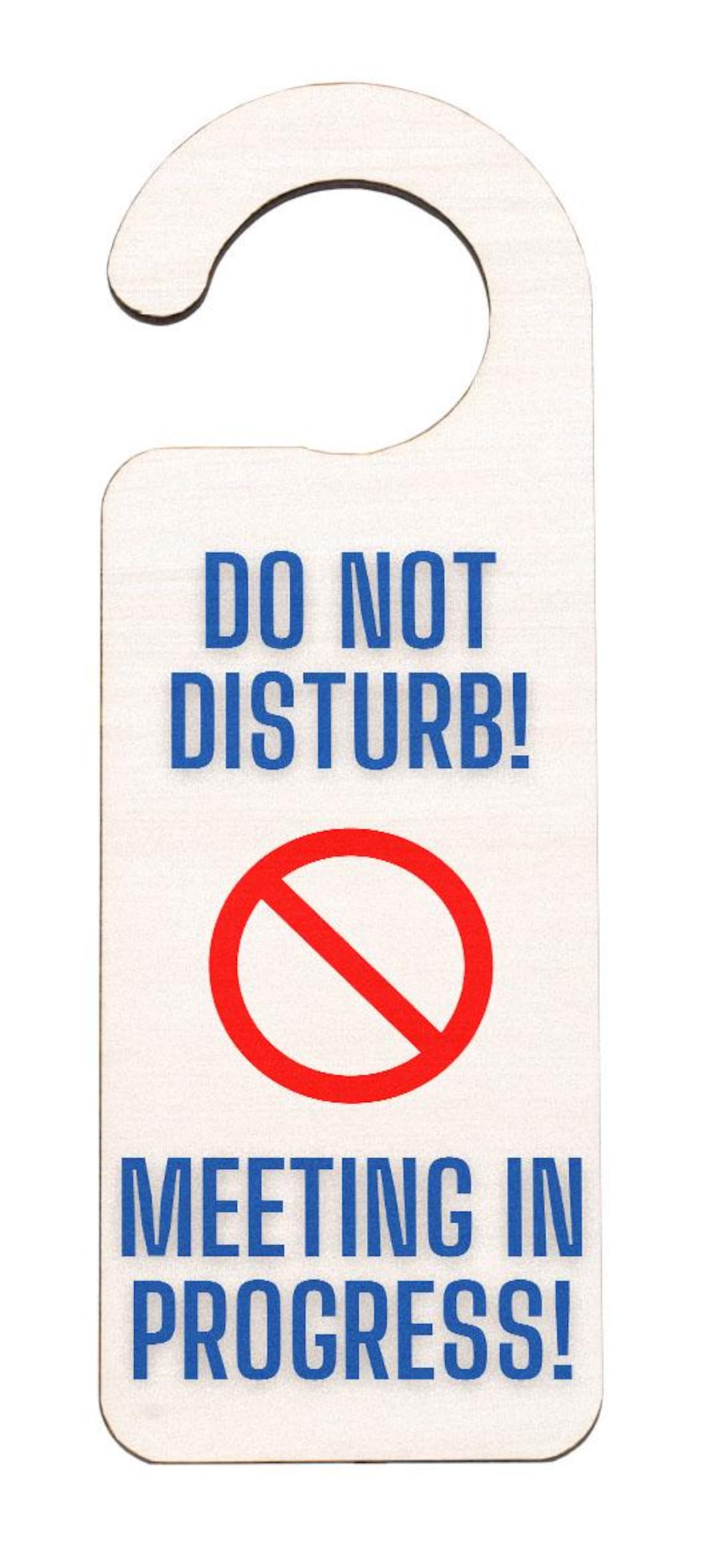 Do Not Disturb Meeting in Progress Handcrafted Laser Cut Plywood Door ...