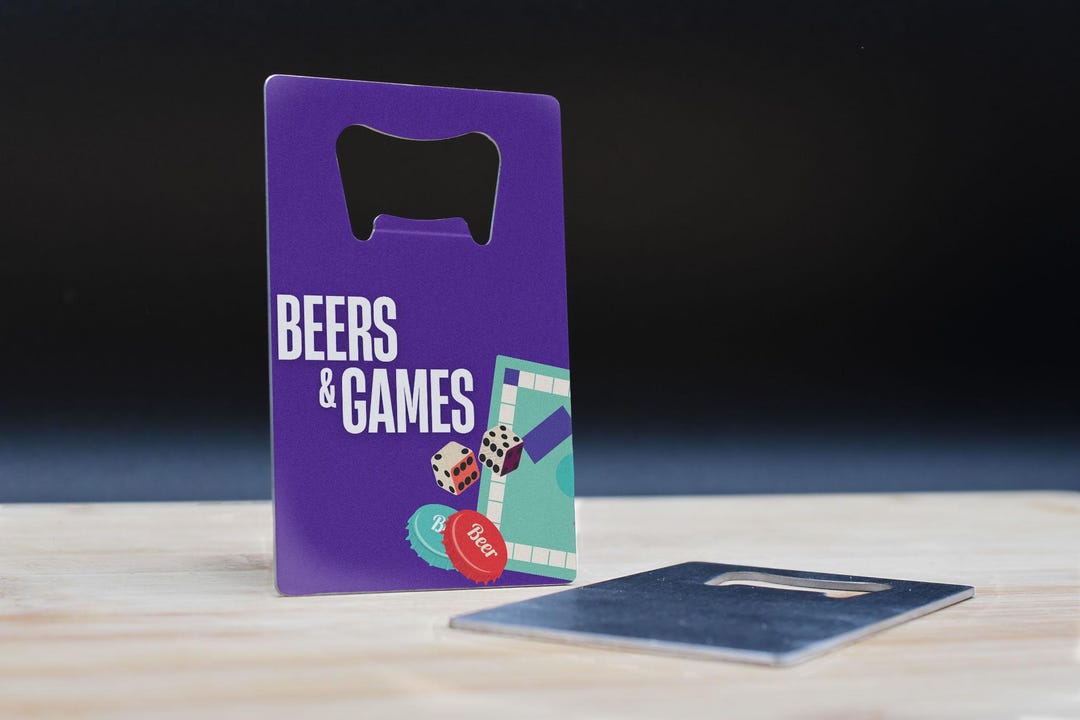 Beers & Games Board Game Night Novelty Bottle Opener (boop-ha23-gamesrg ...