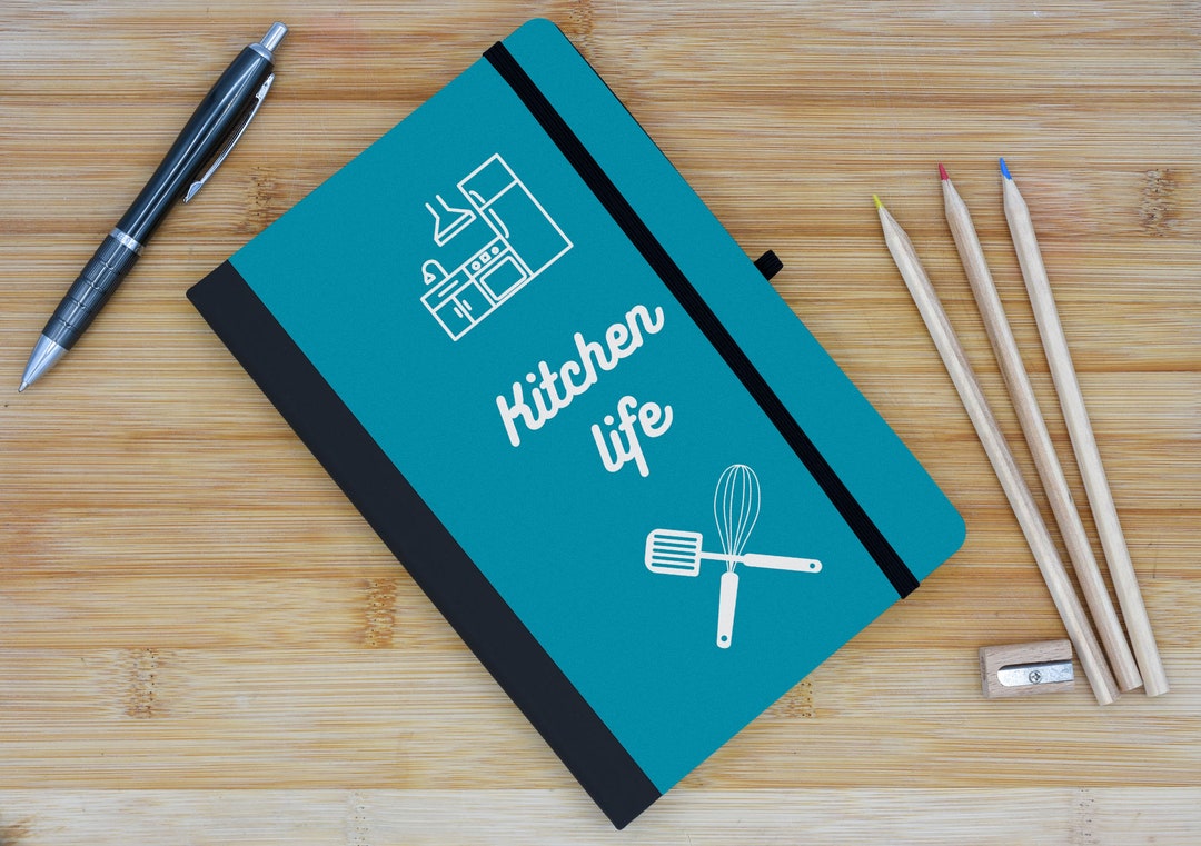 Kitchen Life – A5 Sized Lined Paper Scrapbook – Kitchen Notes for Food ...