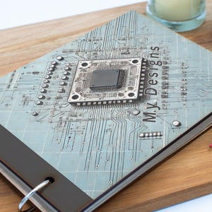 Futuristic Circuitry: Minimalist Tech Inspired Scrapbook (scrap-kf24 ...