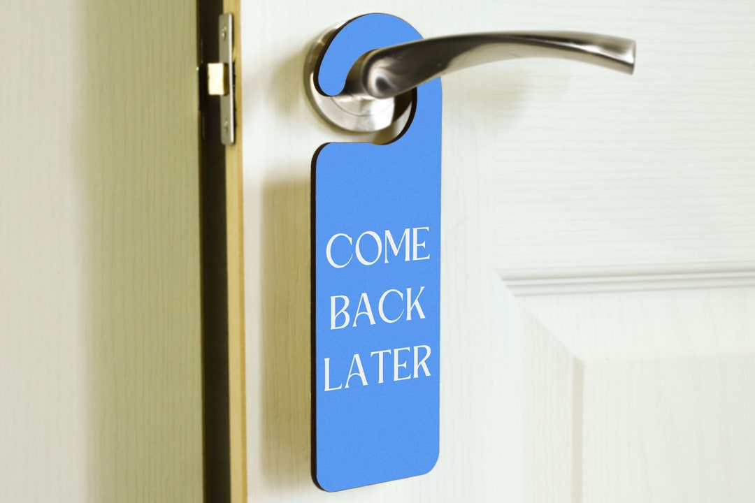 Come Back Later – Unique Plywood Door Handle Hanger (doorh-ha23 ...
