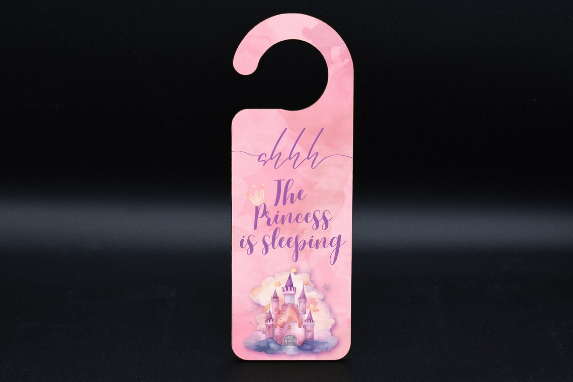 Shhh! the Princess is Sleeping – Princess Themed Plywood Door Handle ...