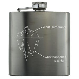 Iceberg Memory Flask - Funny Drinking Accessory With Minimalist Design ...